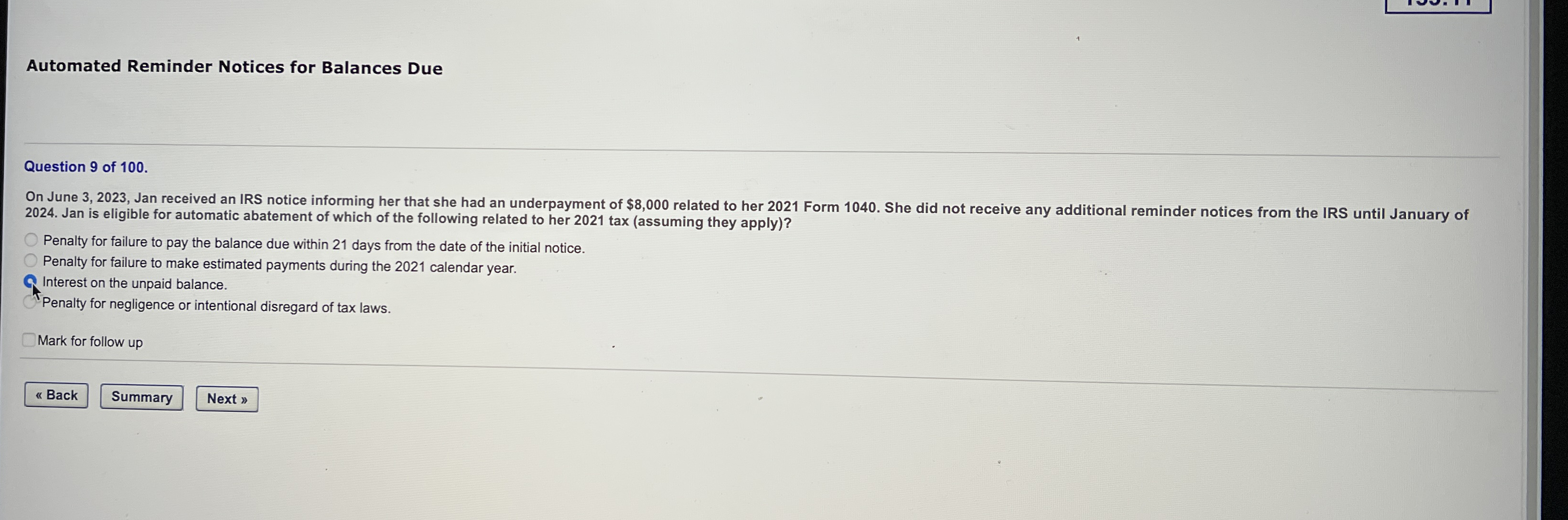 Solved Automated Reminder Notices for Balances DueQuestion 9 | Chegg.com