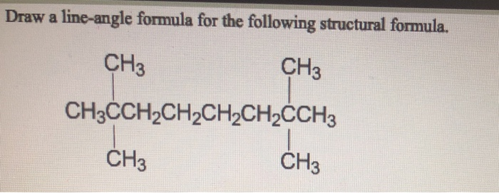 Solved Draw a line-angle formula for the following | Chegg.com