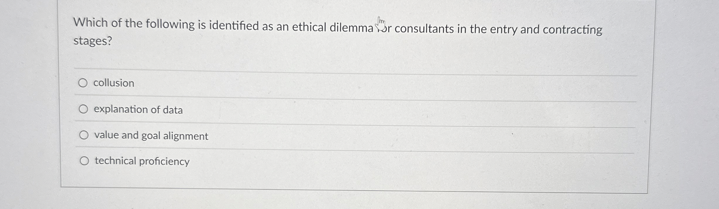 Solved Which of the following is identified as an ethical | Chegg.com