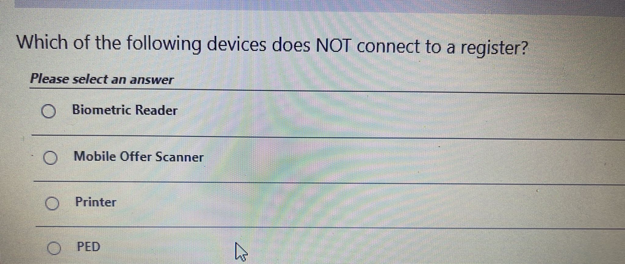 Solved Which of the following devices does NOT connect to a | Chegg.com
