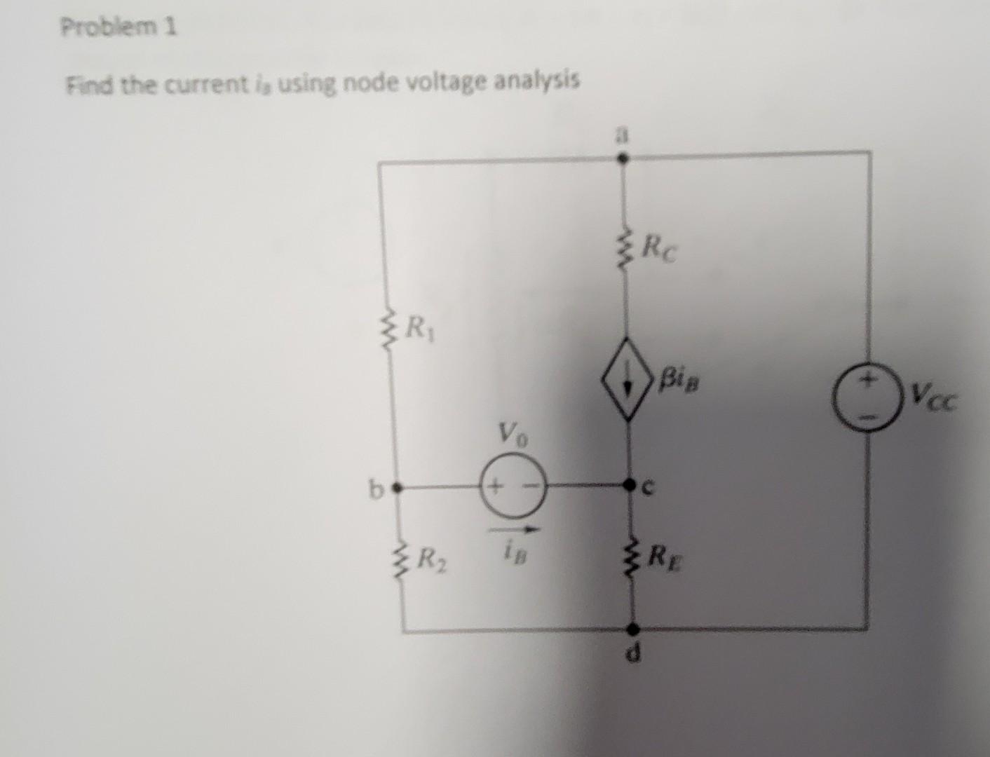 Solved Find the current is using node voltage analysis | Chegg.com