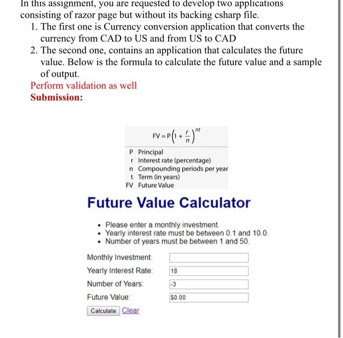 Solved In this assignment, you are requested to develop two | Chegg.com