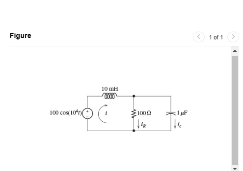 Solved FigureFind the phasor I.Enter your answer using polar | Chegg.com
