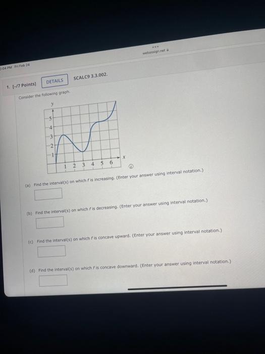 Solved −(7 Points\} censider the following gragh. (a) Find | Chegg.com