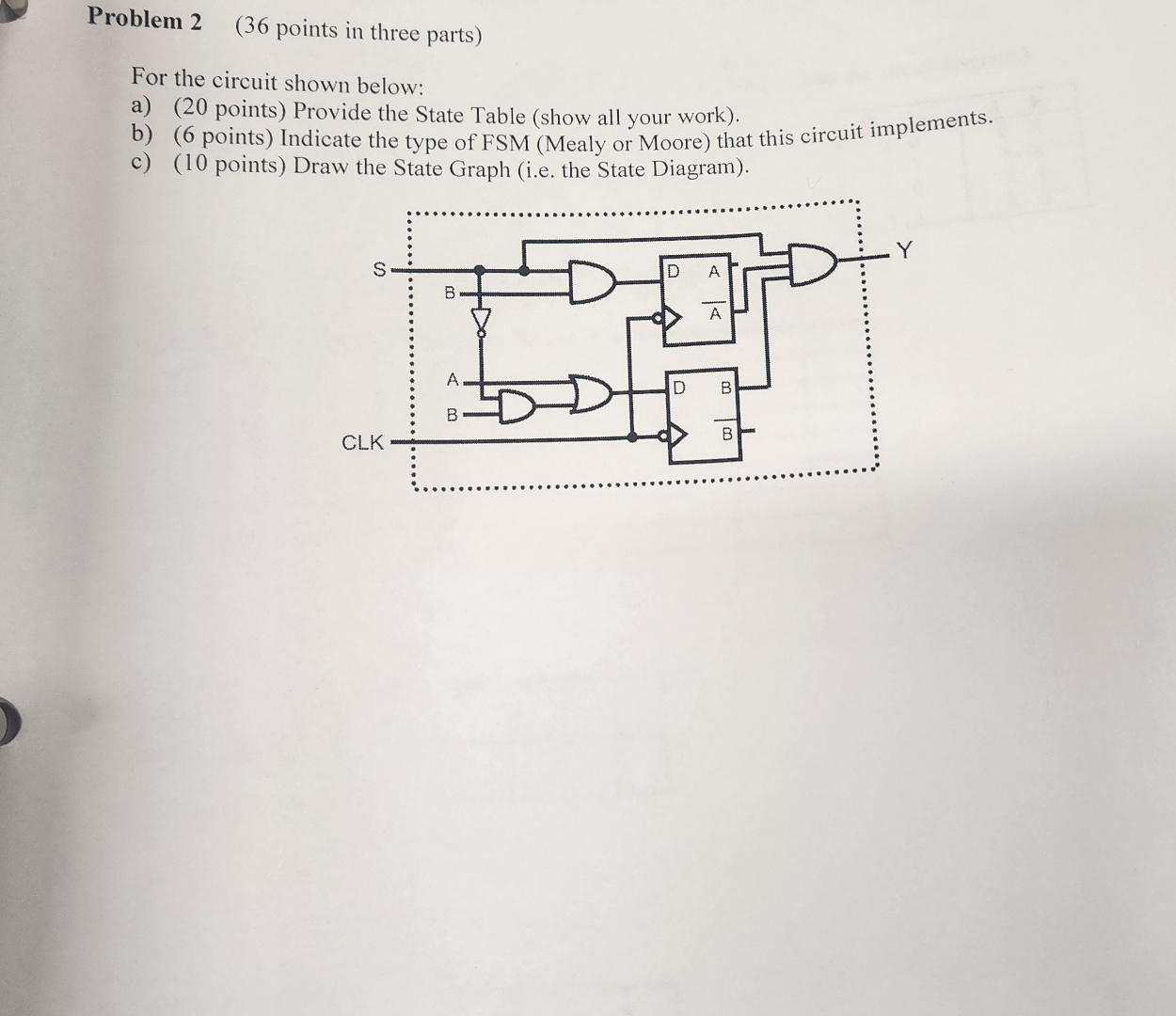 Solved Problem 2 (36 ﻿points in three parts)For the circuit | Chegg.com