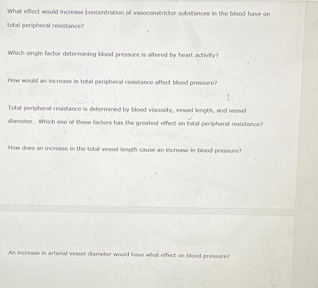 Solved What effect would increase koncentration of | Chegg.com