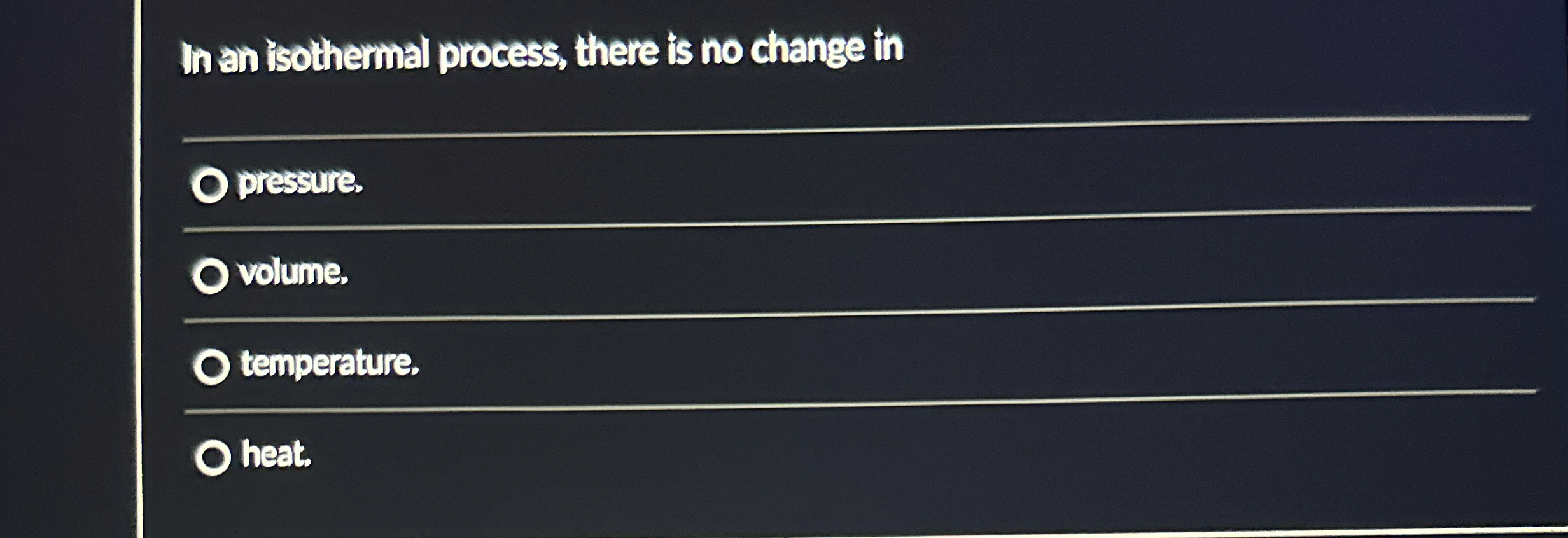Solved In an isothermal process, there is no change | Chegg.com