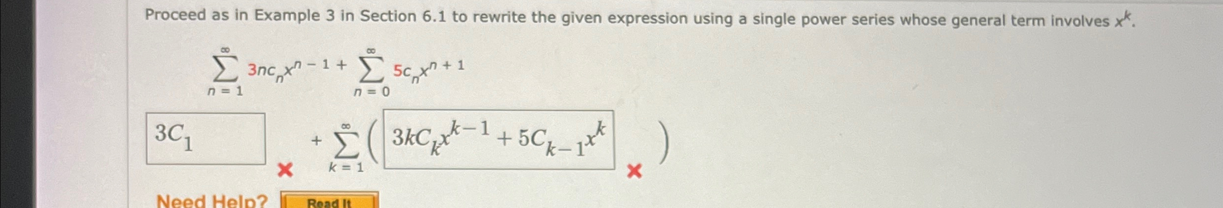 Solved Proceed as in Example 3 ﻿in Section 6.1 ﻿to rewrite | Chegg.com