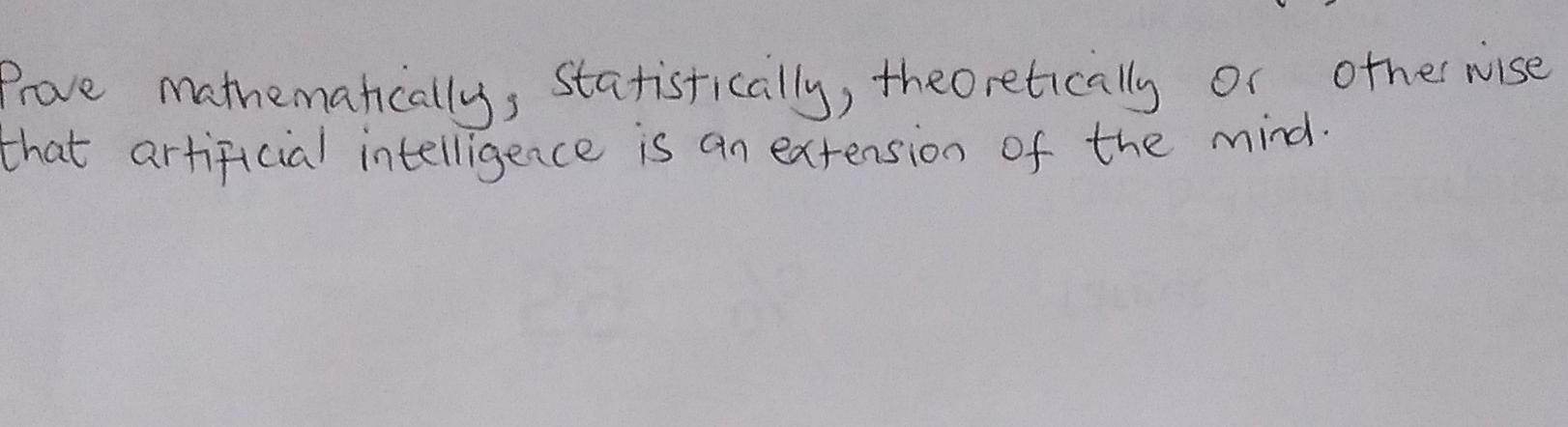 Solved rove mathematically, Statistically, theoretically or | Chegg.com