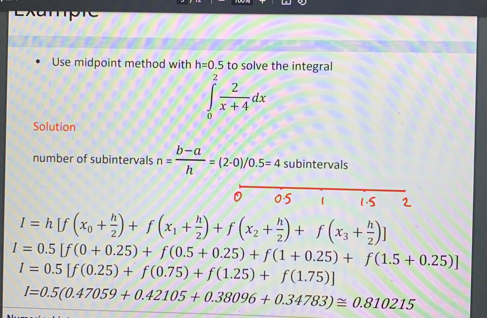 Solved Use midpoint method with h=0.5 ﻿to solve the | Chegg.com