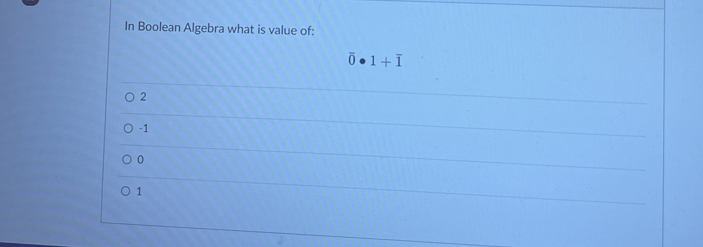 Solved In Boolean Algebra what is value | Chegg.com