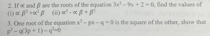 Solved 2. If \\( \\alpha \\) and \\( \\beta \\) are the | Chegg.com