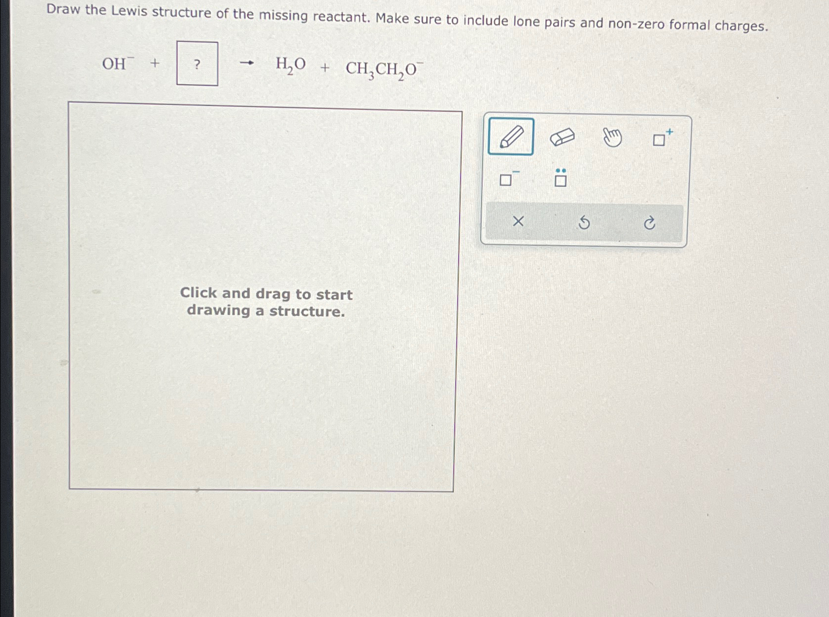 Solved Draw the Lewis structure of the missing reactant. | Chegg.com