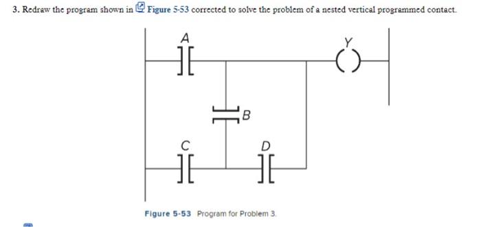 Solved 3. Redraw the program shown in (4) Figure 5−53 | Chegg.com