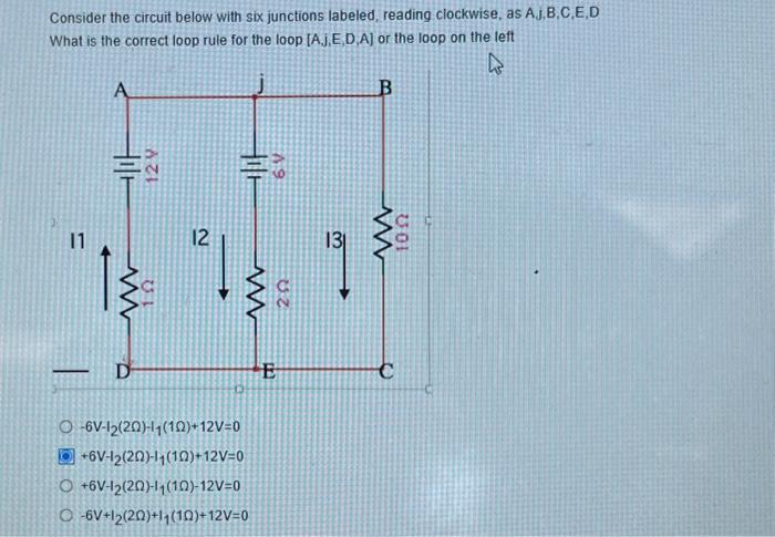 Solved Consider the circuit below with six junctions | Chegg.com