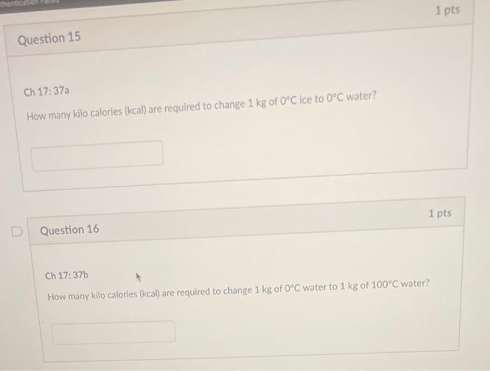 Solved Ch 17:37a How many kilo calories (kcal) are required | Chegg.com