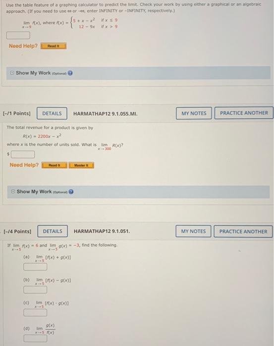 Solved Use the table feature of a graphing calculator to | Chegg.com