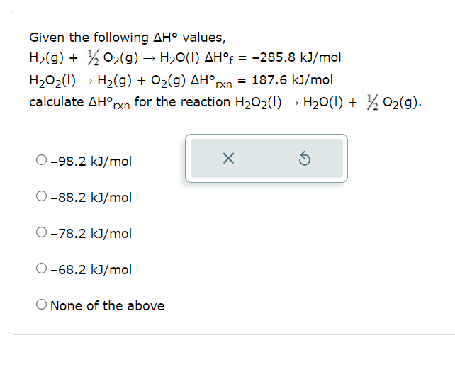 Solved Given the following ΔH° | Chegg.com