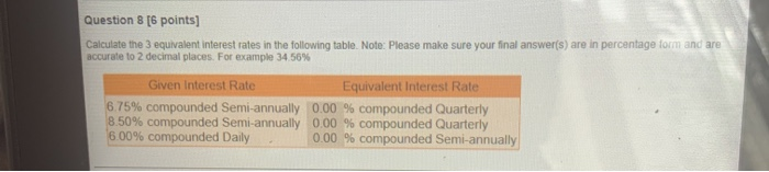 Solved Question 8 [6 points] Calculate the 3 equivalent | Chegg.com