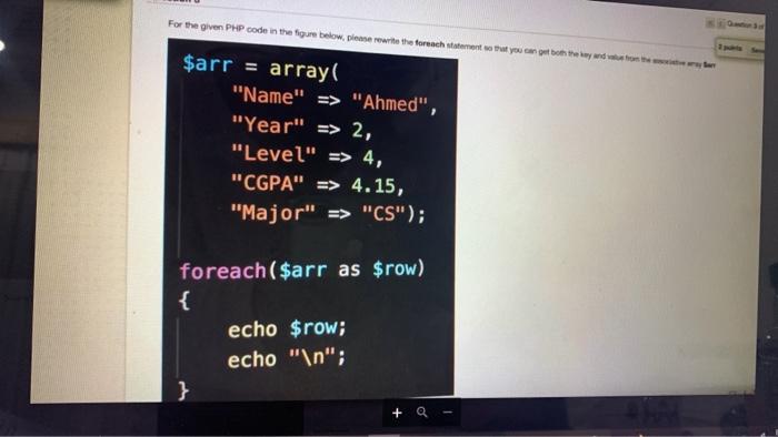 Solved In the below given PHP cod ldentify one issue with | Chegg.com