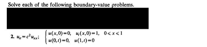 Solved Solve each of the following boundary-value problems. | Chegg.com