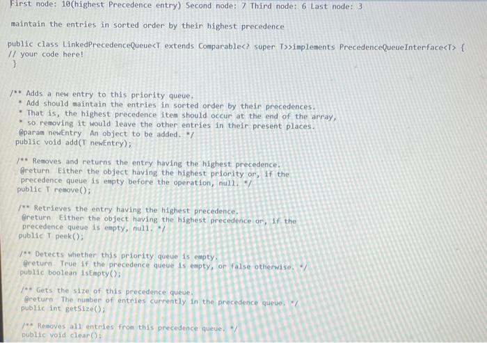 Solved implement the methods. declare the appropiate private | Chegg.com Solved implement the methods. declare the appropiate private | Chegg.com