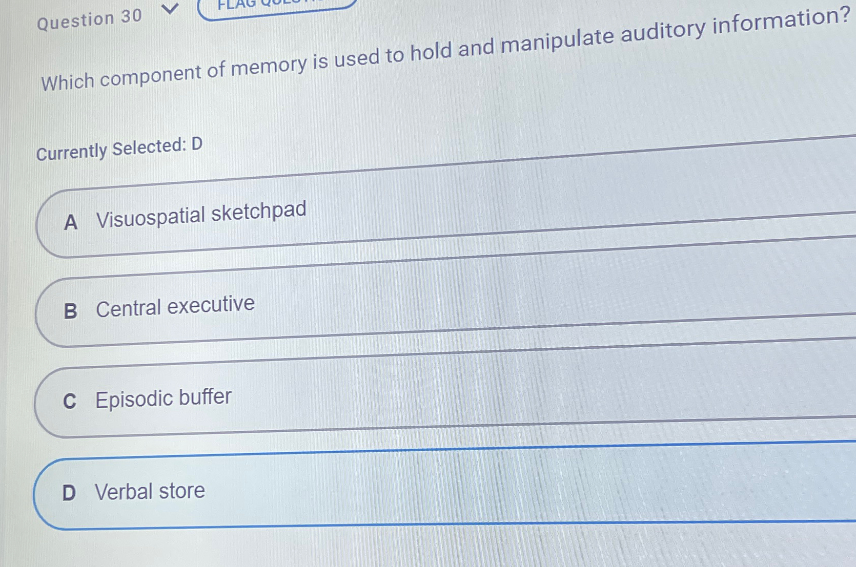 Solved Question 30Which component of memory is used to hold | Chegg.com