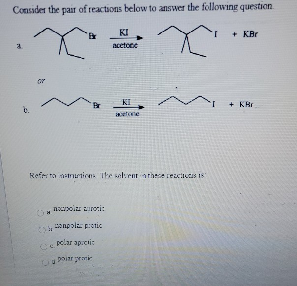 Solved Consider the pair of reactions below to answer the | Chegg.com