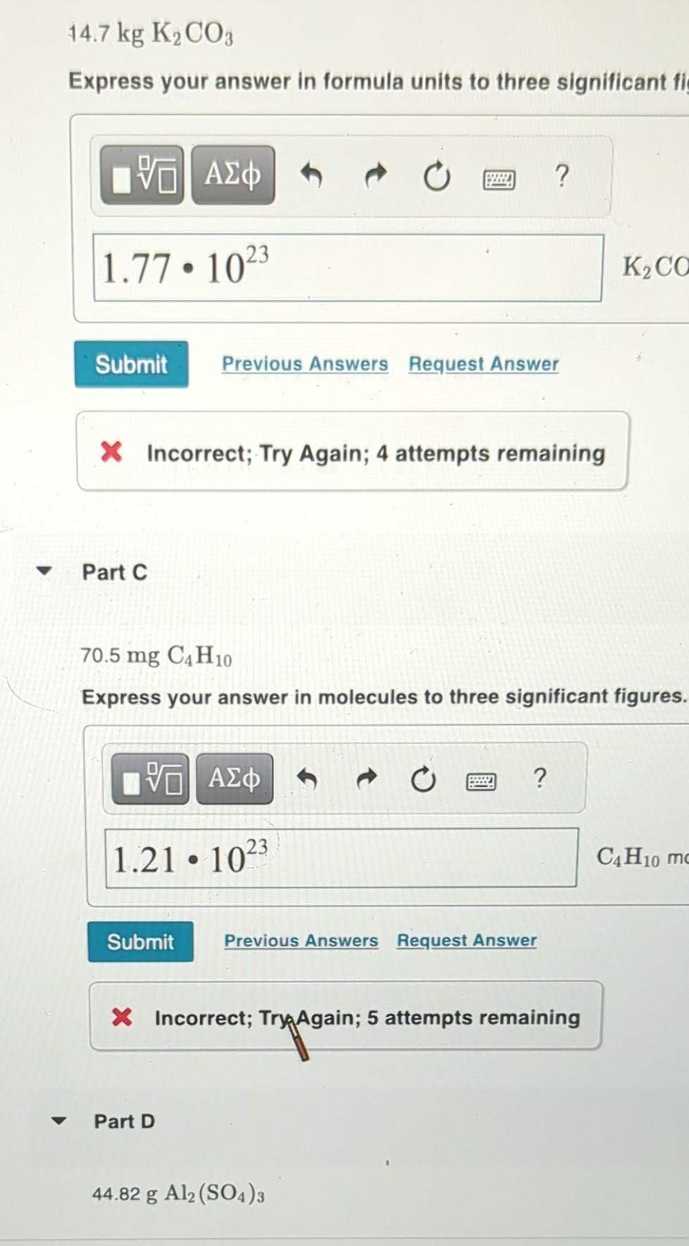 Solved How Many Molecules Are In Each Sample Part B And Chegg solved-how-many-molecules-are-in-each-sample-part-b-and-chegg