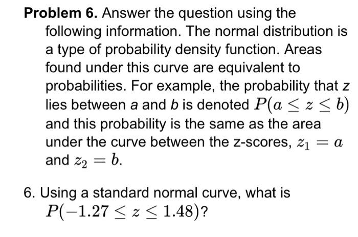 Solved Problem 6. Answer the question using the following | Chegg.com Solved Problem 6. Answer the question using the following | Chegg.com