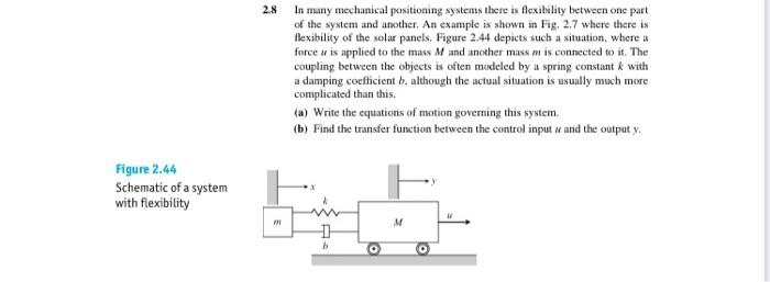 Solved 2.8 In many mechanical positioning systems there is | Chegg.com
