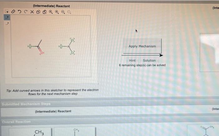 Solved (Intermediate) Reactant OXO (Inte Apply Mechanism 10: | Chegg.com