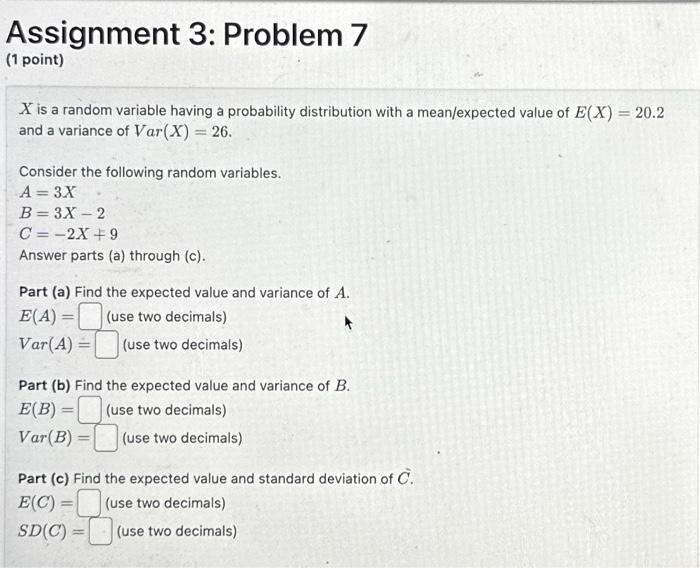 Solved X is a random variable having a probability | Chegg.com
