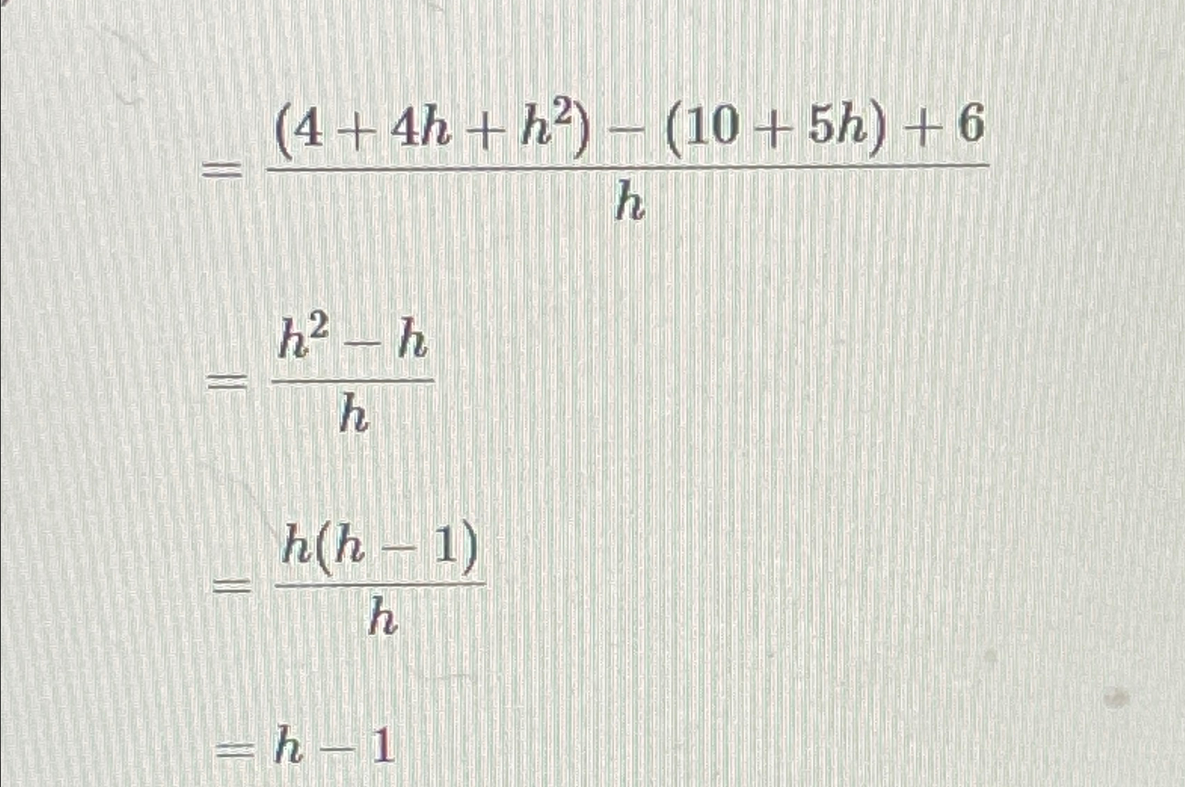 Solved Could you please show how this simplifies | Chegg.com