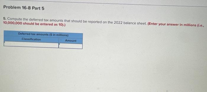 Solved Required information Problem 16-8 (Algo) Multiple | Chegg.com