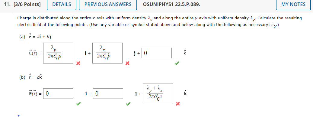 Solved Charge is distributed along the entire x-axis with | Chegg.com