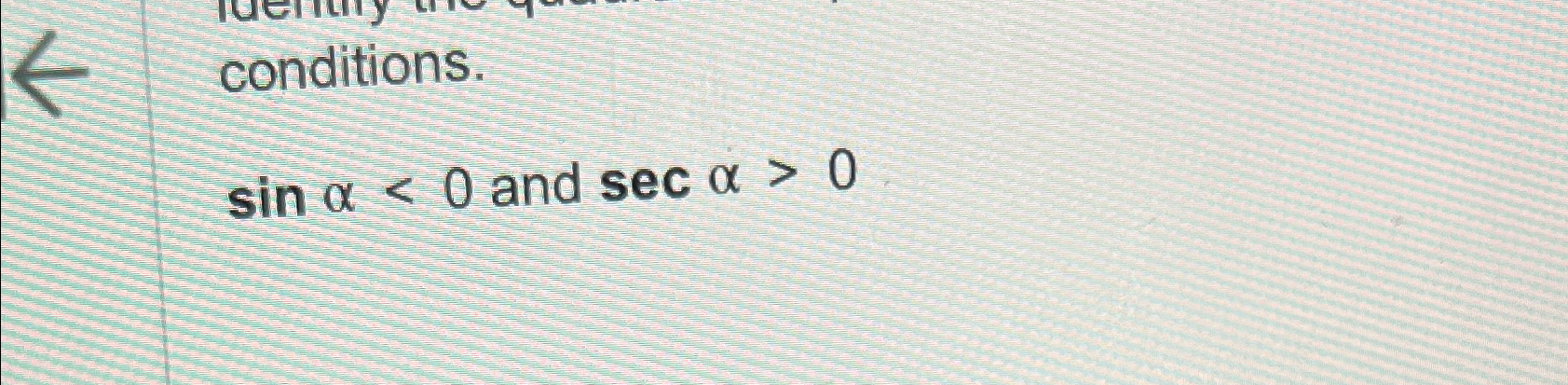 Solved conditions.sinα 0 | Chegg.com
