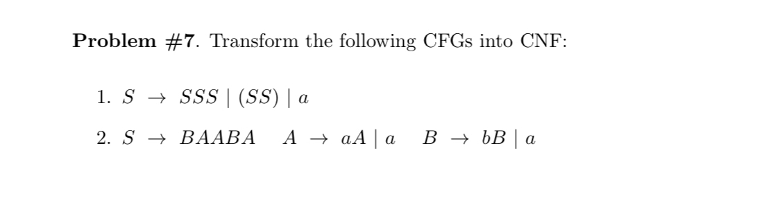 Solved Automata theory. Problem #7. ﻿Transform the following | Chegg.com