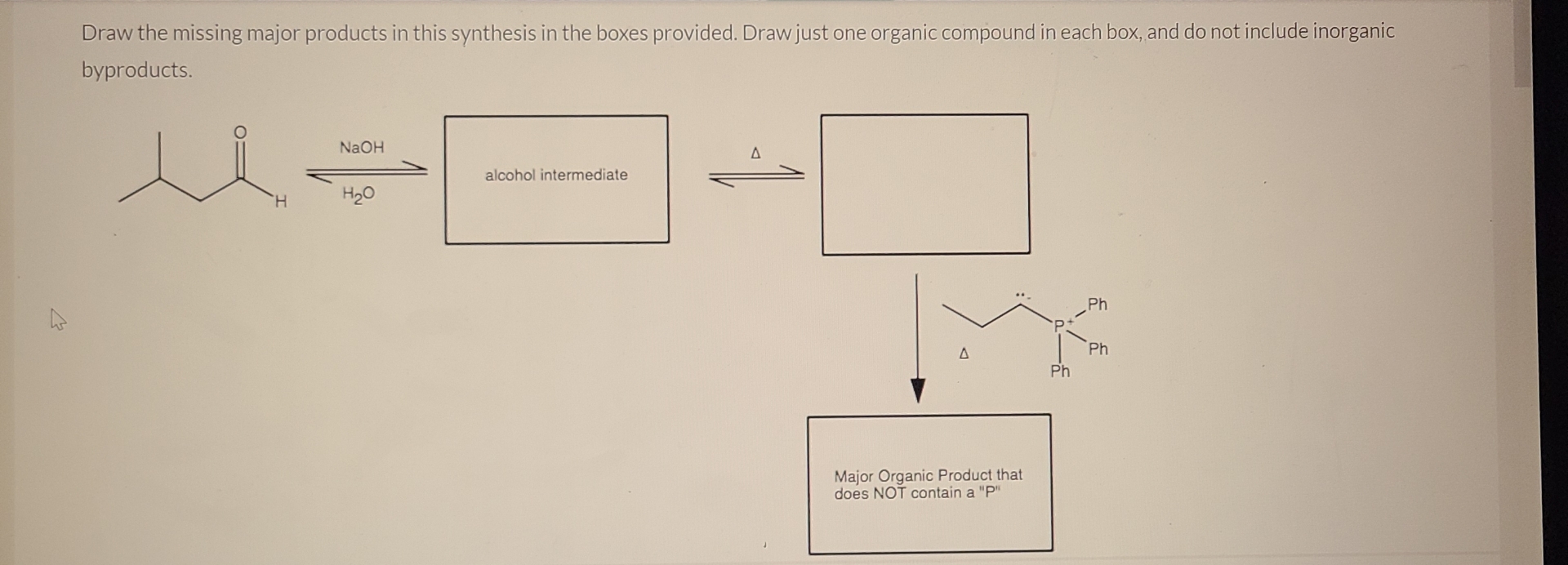 Solved Draw the missing major products in this synthesis in | Chegg.com