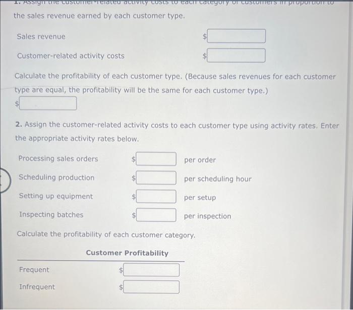 Solved External Linkages, Customer Costing, Customer | Chegg.com