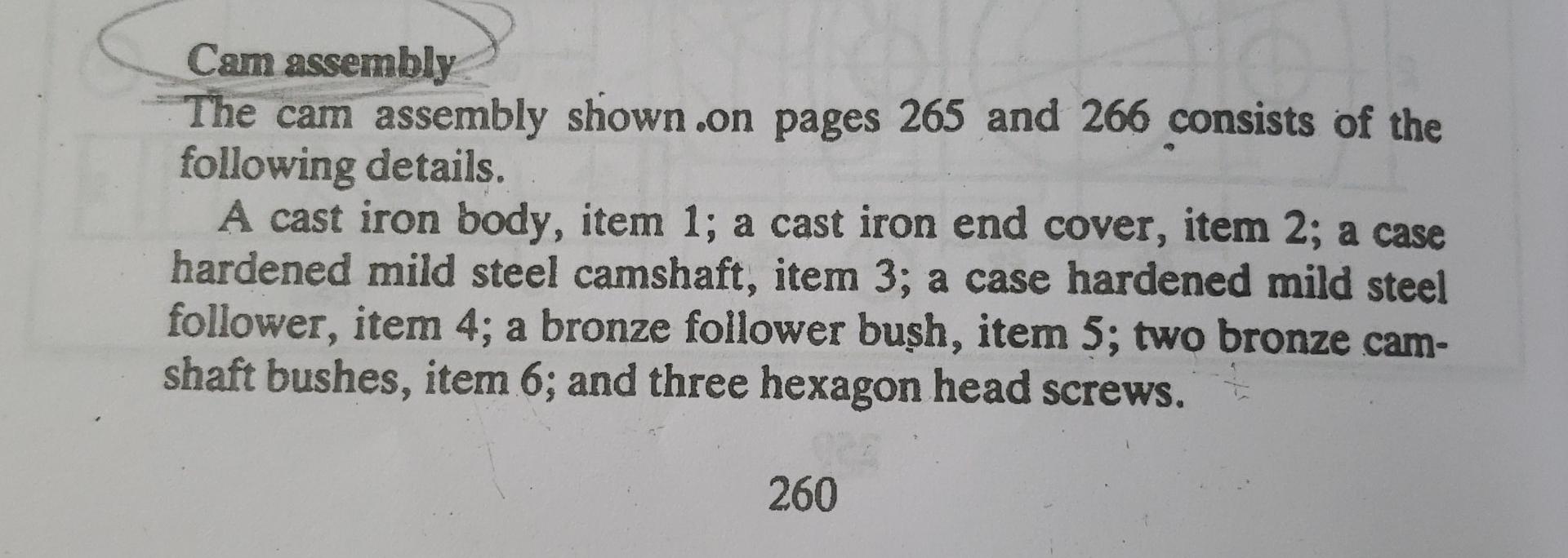 Solved Cam assembly The cam assembly shown.on pages 265 and | Chegg.com