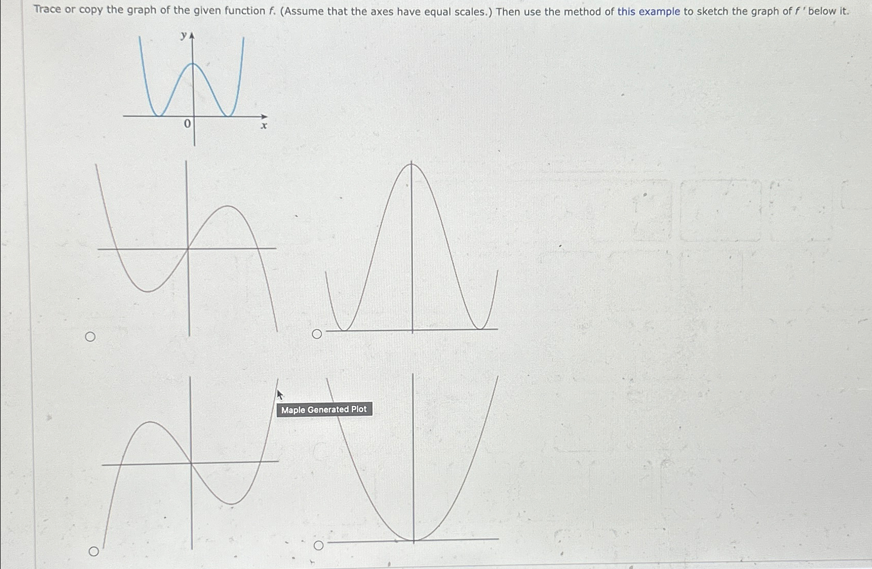 Solved Trace or copy the graph of the given function | Chegg.com