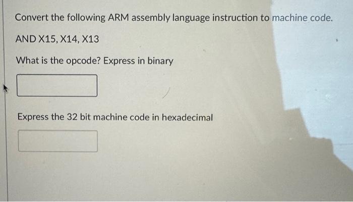 Solved Convert the following ARM assembly language | Chegg.com