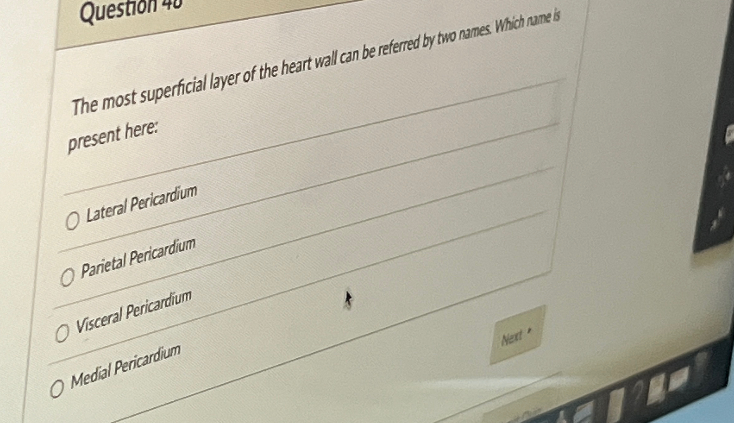 Solved The most superficial layer of the heart wall can be | Chegg.com