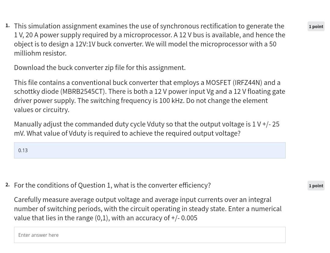 Solved 1. This simulation assignment examines the use of | Chegg.com