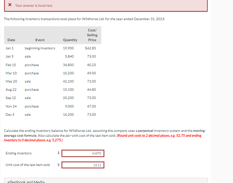 The following inventory transactions took place for | Chegg.com