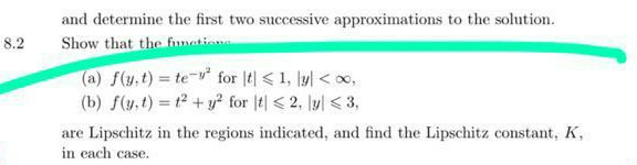 Solved and determine the first two successive approximations | Chegg.com