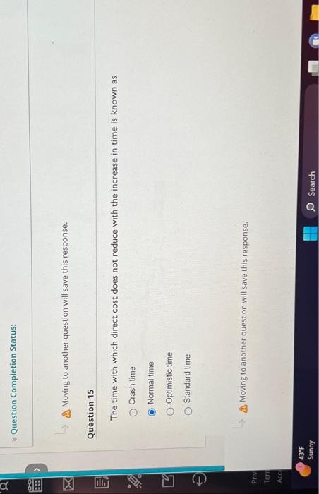 Solved Question Completion Status: Moving to another | Chegg.com Solved Question Completion Status: Moving to another | Chegg.com