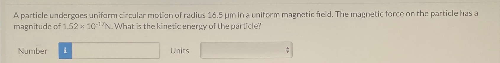 Solved A particle undergoes uniform circular motion of | Chegg.com