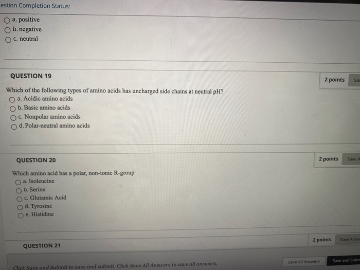 Solved estion Completion Status: a. positive O b. negative | Chegg.com